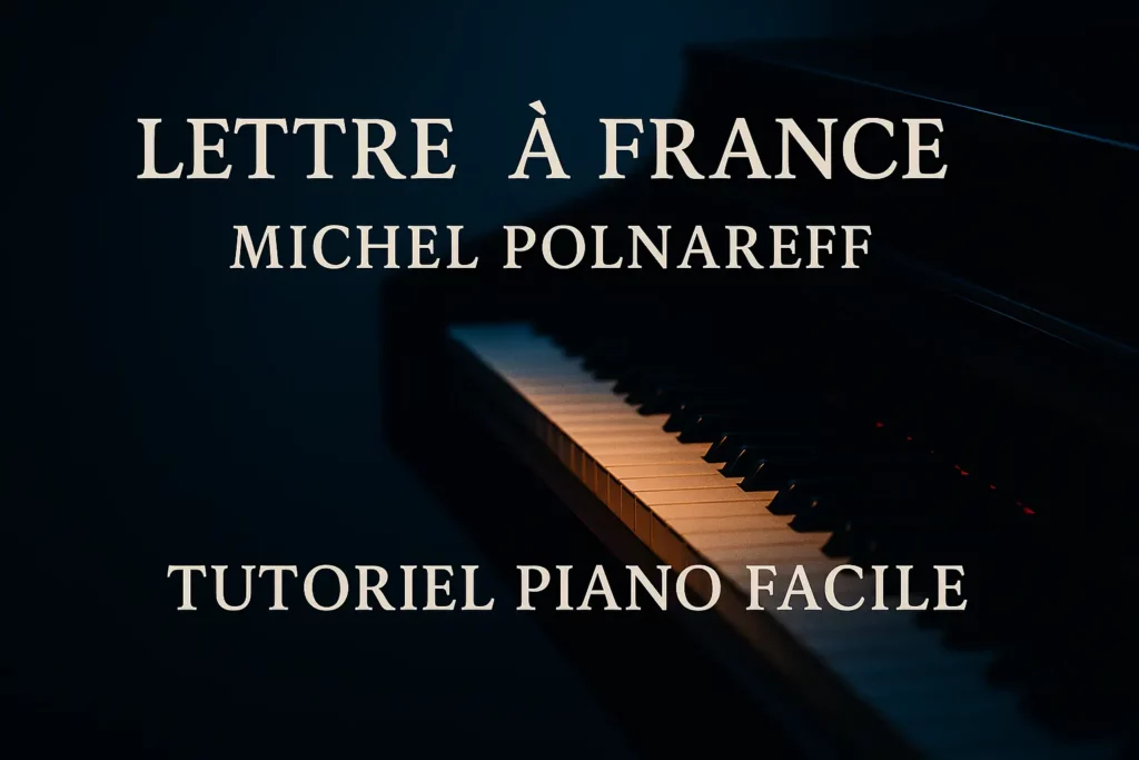Lettre à France – Cours de piano simplifié pour débutants